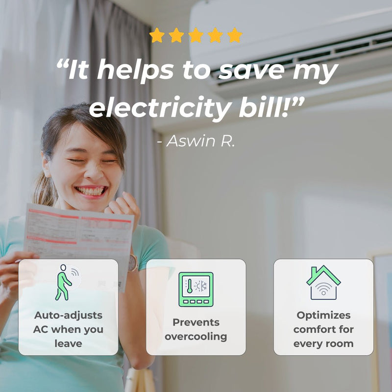 Sensibo Room Sensor - Energy Saving Motion, Temp & Humidity Sensor